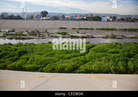 The Polluted Tijuana River as It Enters the United States from Mexico ...