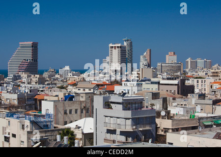 Israel, Tel Aviv, elevated view of downtown Stock Photo - Alamy