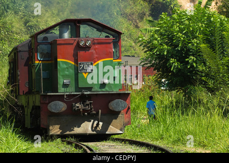 The Badulla to Colombo train, Ella, Sri Lanka, Asia Stock Photo - Alamy