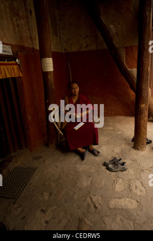 10th century murals of the ancient Alchi Monastery in a village beyond ...