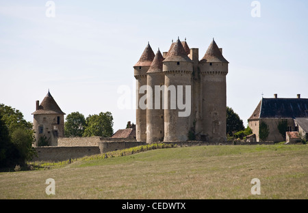 Medieval castle of Sarzay Stock Photo - Alamy