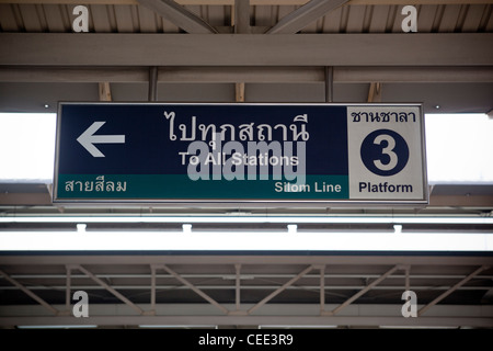 BTS Skytrain, Silom line, Bangkok, Thailand Stock Photo - Alamy