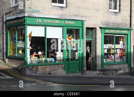 Rothbury village High Street, Northumberland, England, UK Stock Photo ...