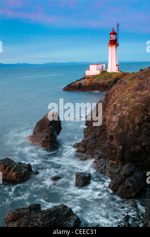 Sheringham Point Lighthouse in Shirley, Vancouver Stock Photo - Alamy