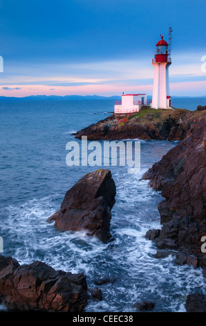 Sheringham Point Lighthouse on the west coast of Vancouver Island ...