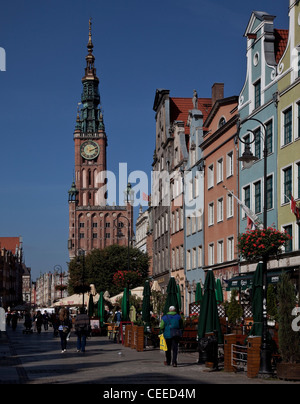 Danzig, Westpreußen - Marktplatz, Rathaus und Langgasse Stock Photo - Alamy