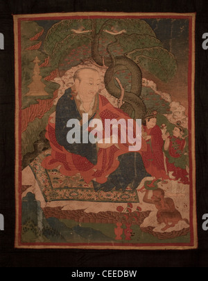 PRE-17TH Century Thangkas or scrolls painted by the monks of Chemrey ...
