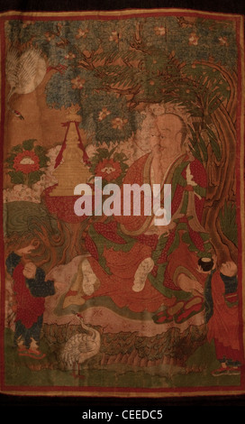 PRE-17TH Century Thangkas or scrolls painted by the monks of Chemrey ...