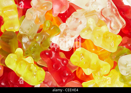 Gummy bear sweets background texture Stock Photo: 43584823 - Alamy
