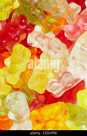 colorful candy and jelly sweet gummy with sugar. Square shape jelly ...
