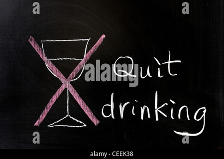 Handwriting text writing Quit Drinking. Conceptual photo involves ...