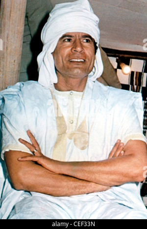 Propaganda poster of the Libyan leader Muammar al Gaddafi - *19.06.1942 ...