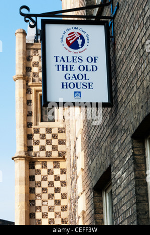Sign for the 'Tales of the Old Gaol House' attraction in King's Lynn ...
