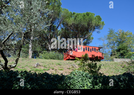 Funicular Railway from Montecatini Term to Montecatini Alto. Tuscany ...