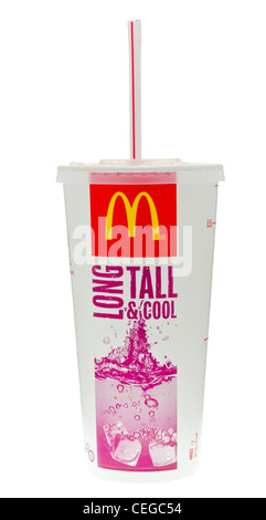 Mcdonalds Cola Drink with Straw Stock Photo - Alamy