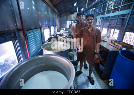 Indian Railways Kitchen coach Stock Photo - Alamy