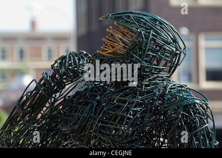 The fat man statue in downtown Lincoln, Nebraska Stock Photo - Alamy
