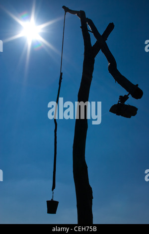 Water well for irrigation, Shadoof (Shaduf), Egypt, North Africa Stock ...