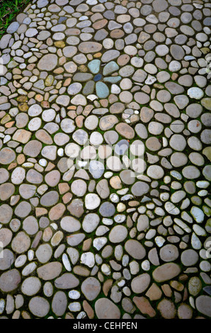 decorative pebble path and stairs Stock Photo - Alamy