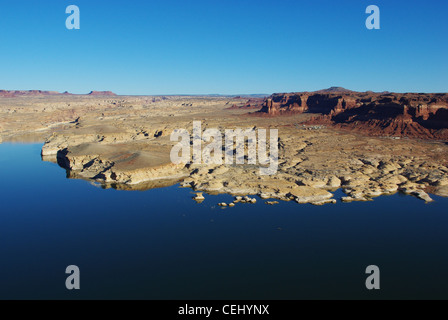 Colorado River from Hite Overlook, Glen Canyon National Recreation Area ...