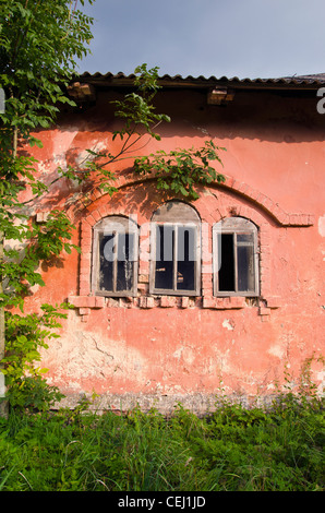Detail, Old Manor, house wall, Upper Beeding, South Downs, West Sussex ...