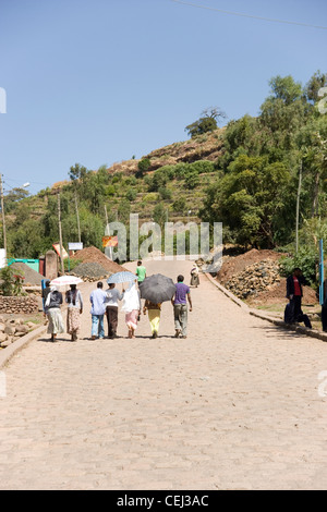 Street scene in Lalibela, Ethiopia Stock Photo - Alamy