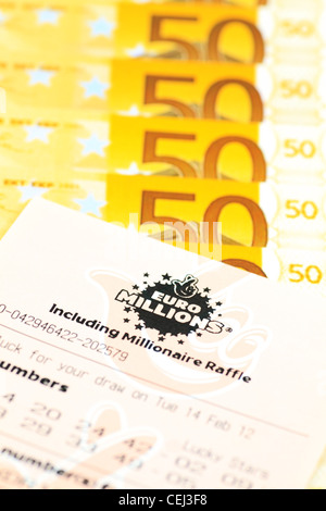 Euro Millions Lottery Ticket on a white background Stock Photo - Alamy