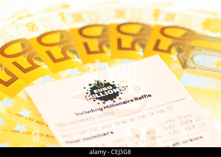 Euro Millions Lottery Ticket on a white background Stock Photo - Alamy