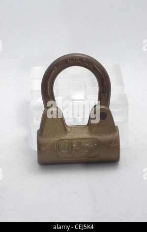 Old Abloy Padlock Stock Photo - Alamy