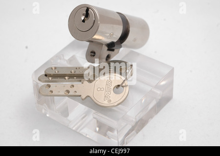 Kaba 8 Swiss Round Profile Cylinder Lock Stock Photo - Alamy