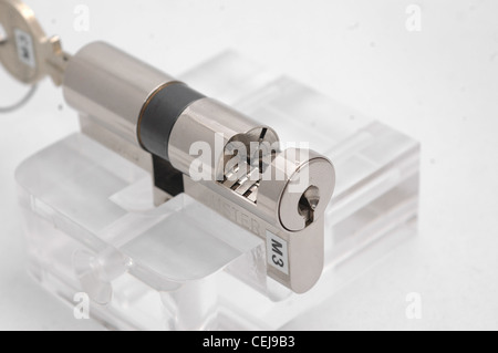 Kaba Quattro Dimple Cutaway Lock Stock Photo - Alamy