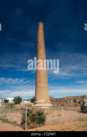 The old copper mine smokestack built in 1880 in Okiep near Springbok ...