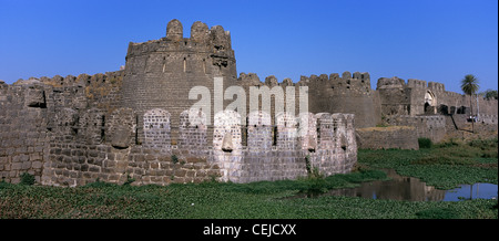 gulbarga fort ramparts and moat india karnataka tourism Stock Photo - Alamy