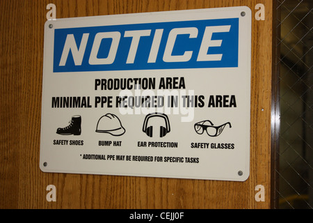 Sign in an industrial area warning that Automatic Number Plate ...