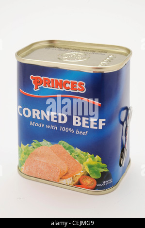 Tin of Princes Corned Beef Stock Photo: 27431057 - Alamy