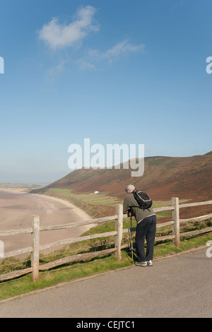 Fall Bay Gower Peninsula looking East Stock Photo - Alamy