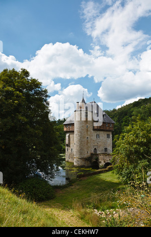13th Century keep of Castle Carondelet at Crupet in the Belgian ...