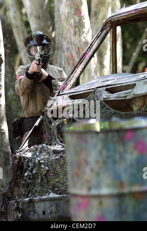 Paintballing childrens birthday partyWilliam and Johnny Aslet and their ...