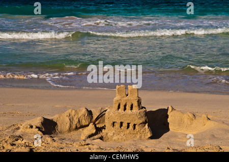 Sand Castle on Kailua Beach, Oahu, Hawaii Stock Photo - Alamy