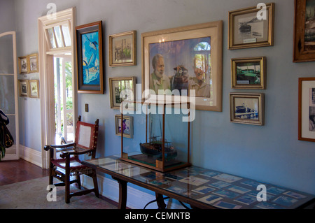Ernest Hemingway House interior Key West Florida USA Stock Photo - Alamy