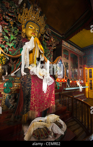 Inside Yiga Choeling Monastery, Ghoom, India Stock Photo - Alamy