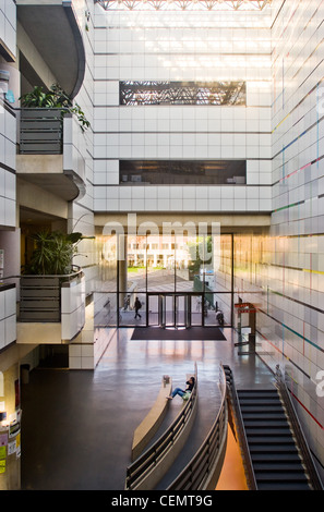 The central atrium of the Media Lab on the Massachusetts Institute of ...