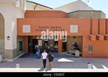 The entrance to the Santa Maria Public Library Stock Photo - Alamy