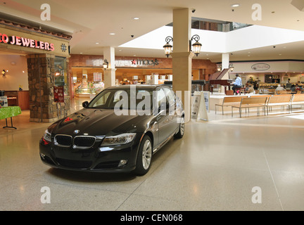 A car dealership displaying their cars in a shopping mall Stock Photo ...