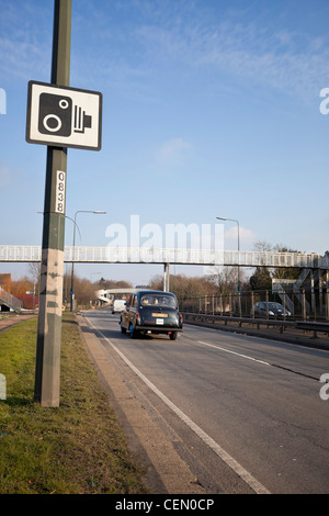 Speed Camera Sign Stock Photo - Alamy