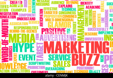 Marketing Buzz and Building the Hype as Concept Stock Photo - Alamy