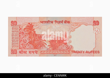 20 rupees banknote, India Stock Photo - Alamy
