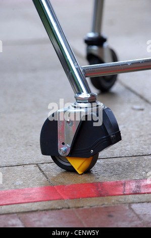 Sainsbury's trolley fitted with the Carttronics Caps system which ...