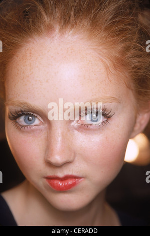 Luca Luca New York Ready to Wear Spring Summer Model brunette hair off ...