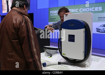 electric car charging station handle Stock Photo - Alamy